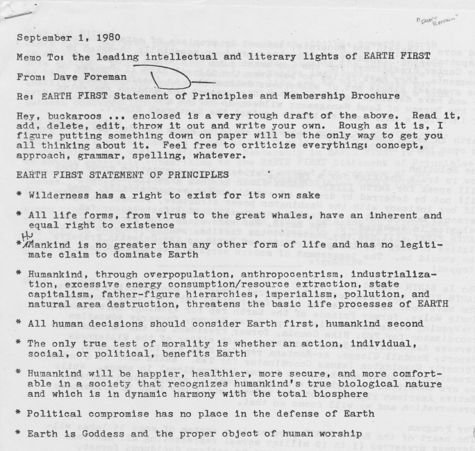 Introducing Earth First! | Environment & Society Portal