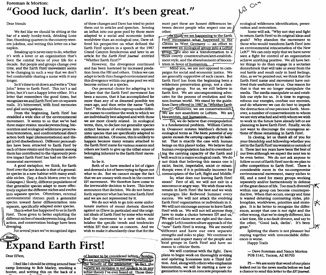 The Earth First! Journal as a Gateway to Movement History | Environment ...